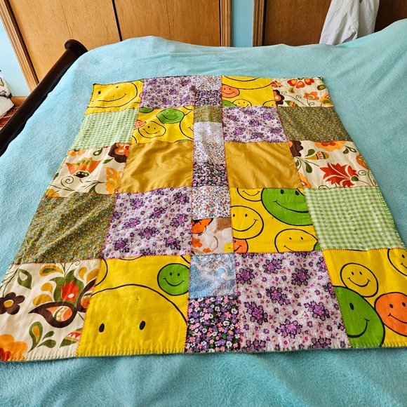 Other | Beautiful Patchwork Twosided Baby Quilt Nonsmoking Home | Poshmark